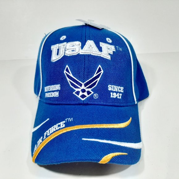 US AIR FORCE HAT USAF WING DEFENDING FREEDOM SINCE – Snapitback Hat Company