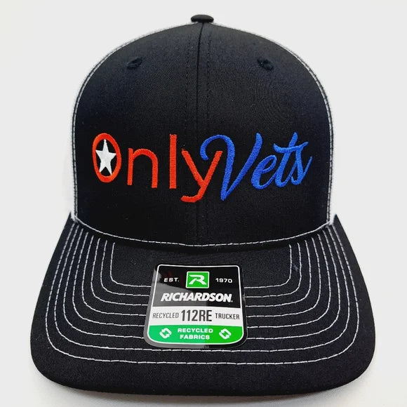 Only Vets Mens Baseball Cap Hat Low Profile Richardson 112 Embroidered ...
